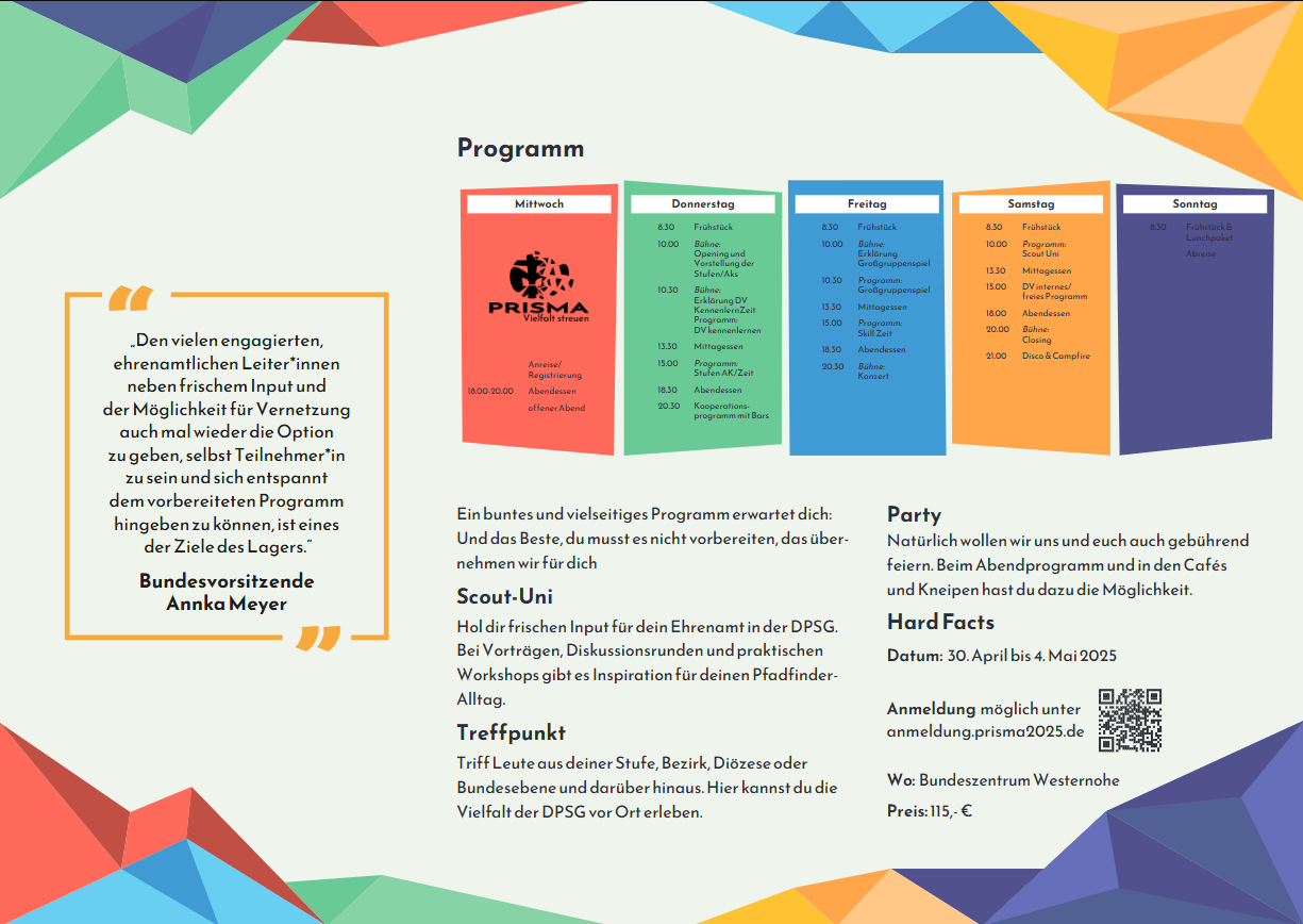 Prisma – Bundesleitendenlager 2025 | DPSG Diözesanverband Freiburg